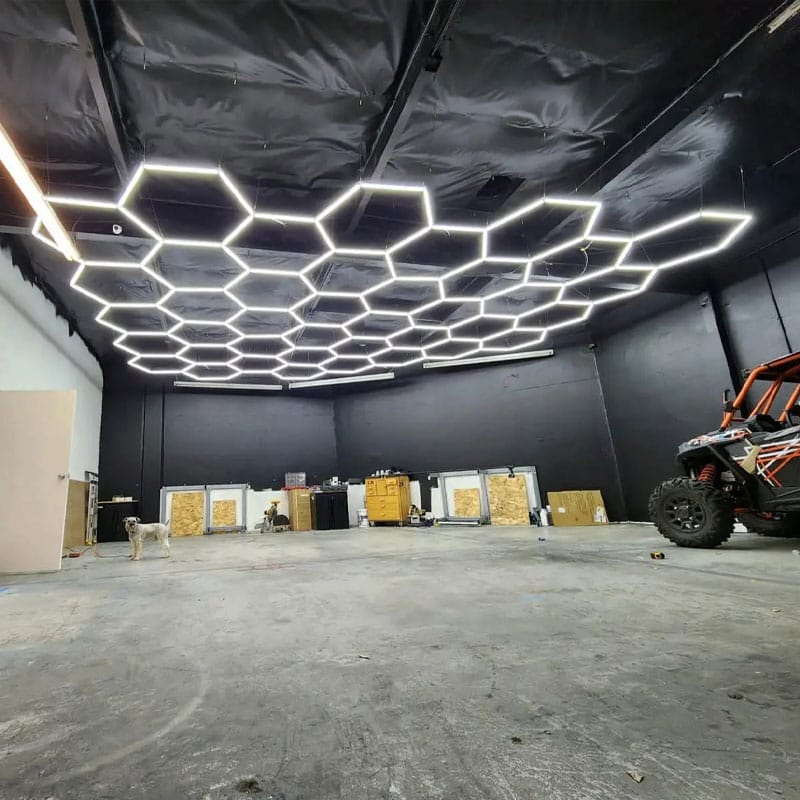 Honeycomb Lighting Garage 25 Grid Lighting System