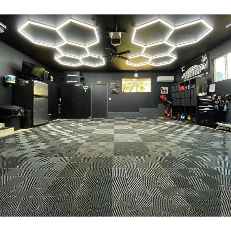LED Garage Lights Hexagon 5 Grid Lighting System