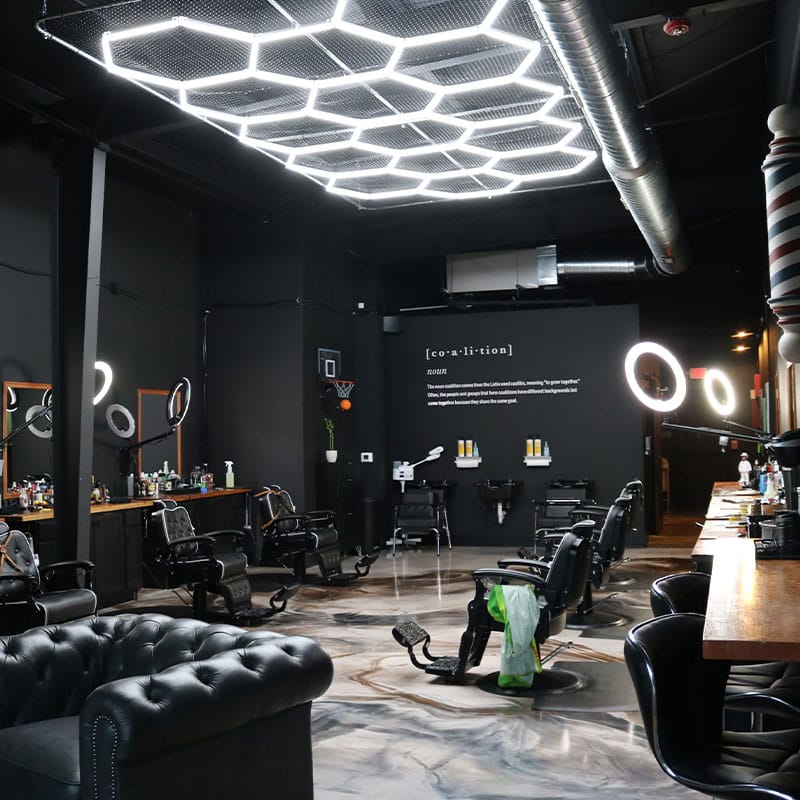 Barber Shop Lighting 15 Grid (14.75ft * 7.8ft）